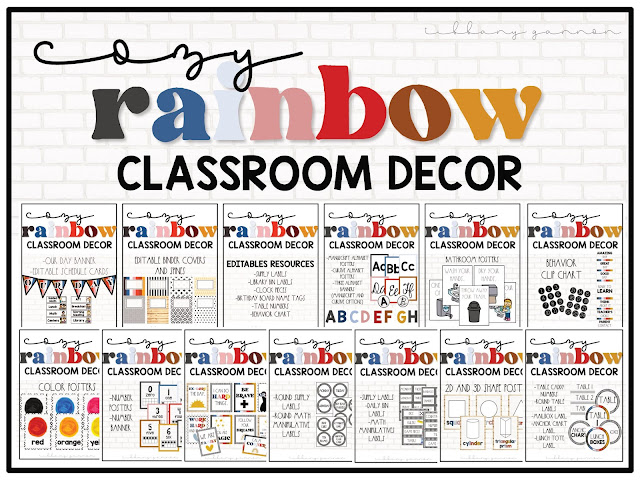 Cozy Rainbow Classroom Decor | The Lemonade Stand