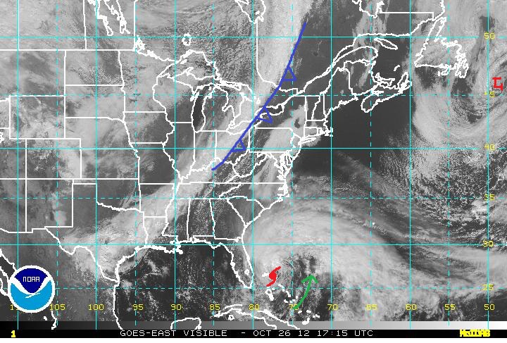 Geology in Motion: Hurricane Sandy and baroclinic instabilities