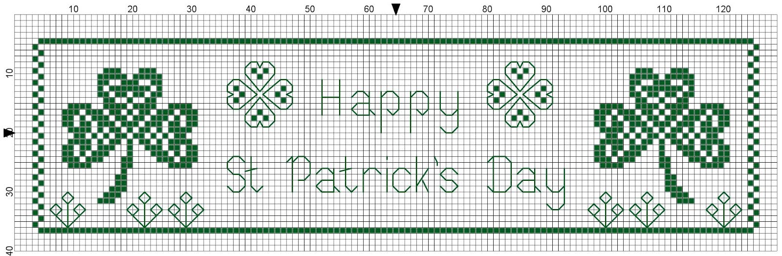 The world according to Ági: St. Patrick's Day cross stitch pattern