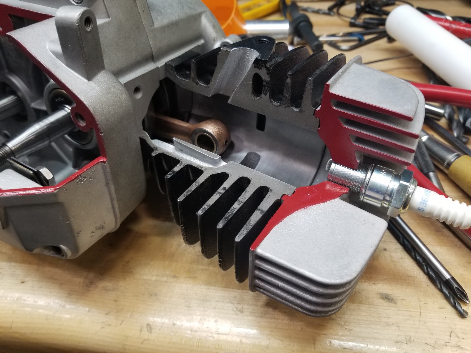 Minarelli V1 Cutaway Motor — Moped Army