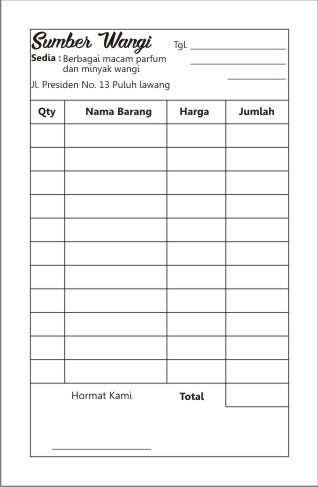 Cara Desain Nota Berbagai Macam Ukuran di CorelDraw - Belajar Printis