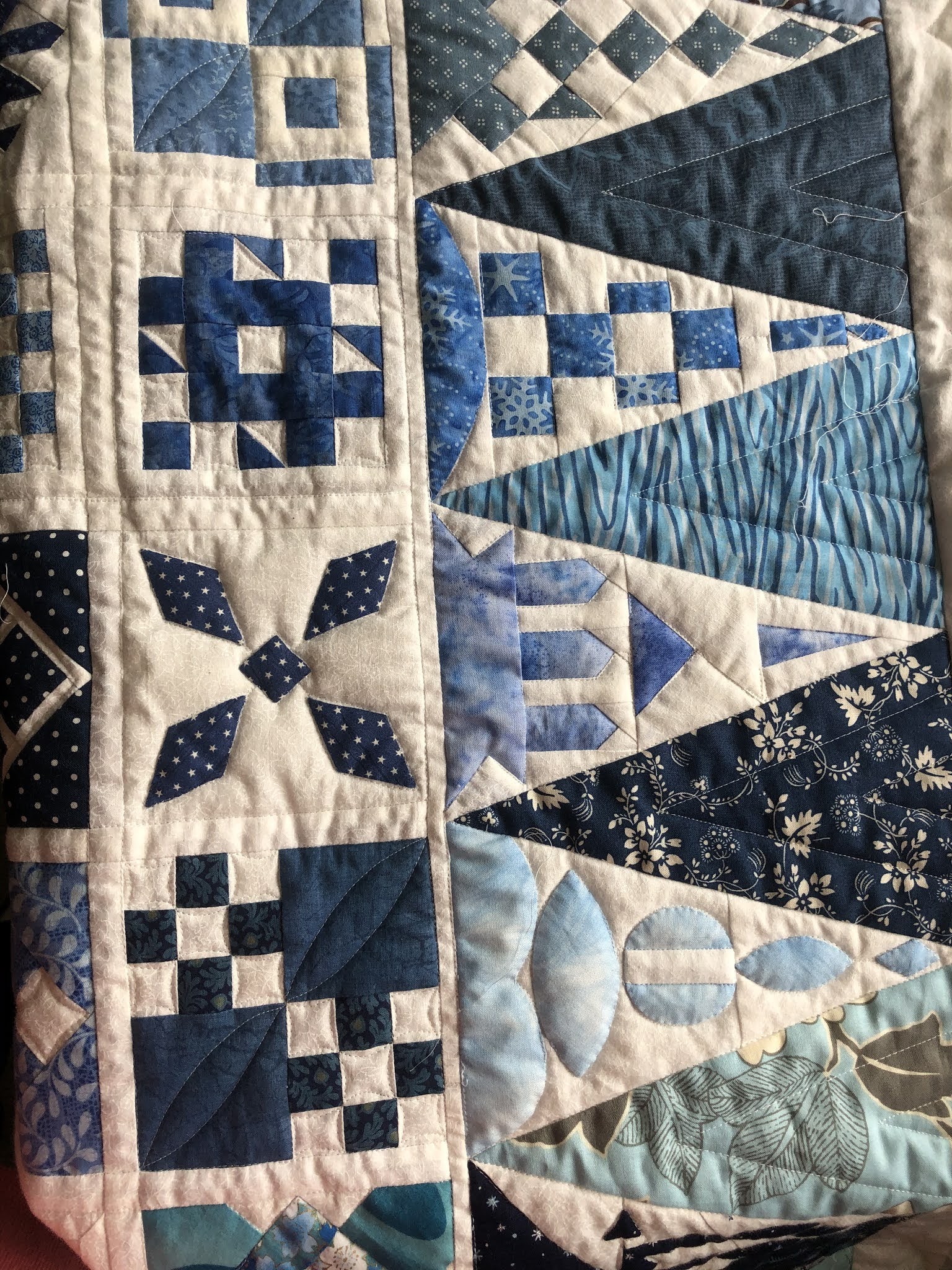 PamelaQuilts: Dear Jane - Quilting column 1
