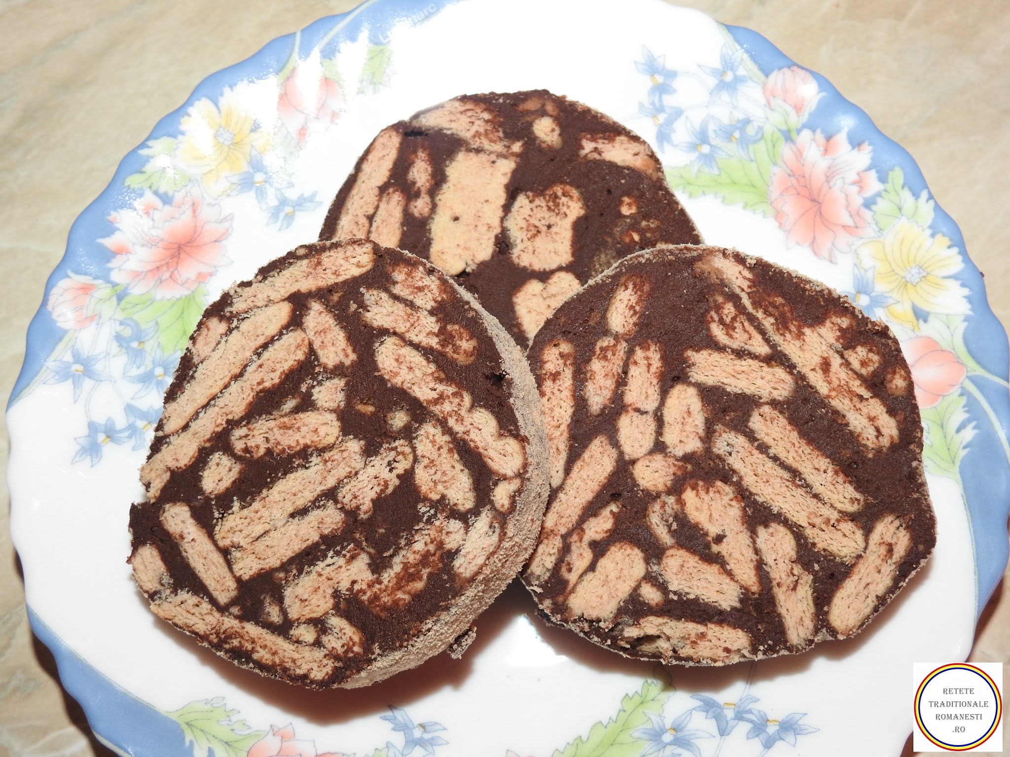 Salam de biscuiti cu mascarpone reteta | Retetetraditionaleromanesti.ro