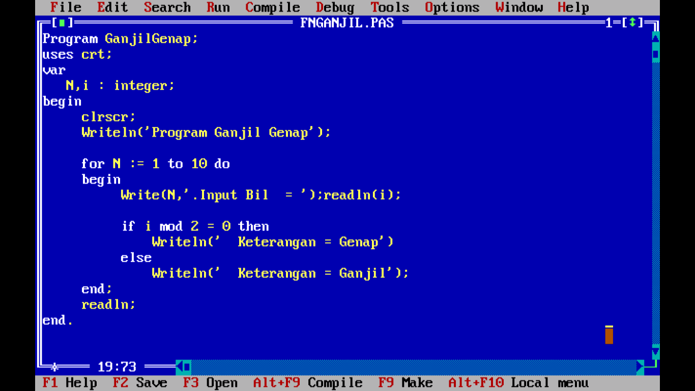 Flowchart Menentukan Bilangan Ganjil Atau Bilangan Genap Dengan Perulangan