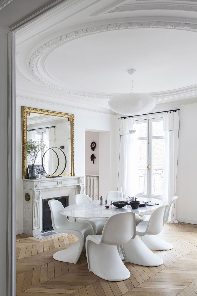 VM designblogg: Εντυπωσιακή κατοικία με χρώμα στο Παρίσι