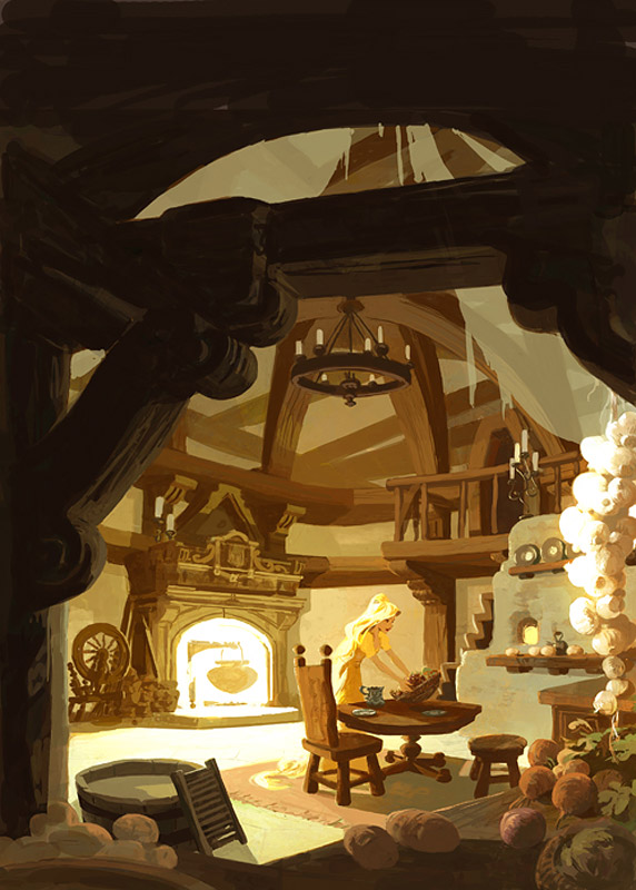 Living Lines Library: Tangled (2010) - Visual Development: Locations