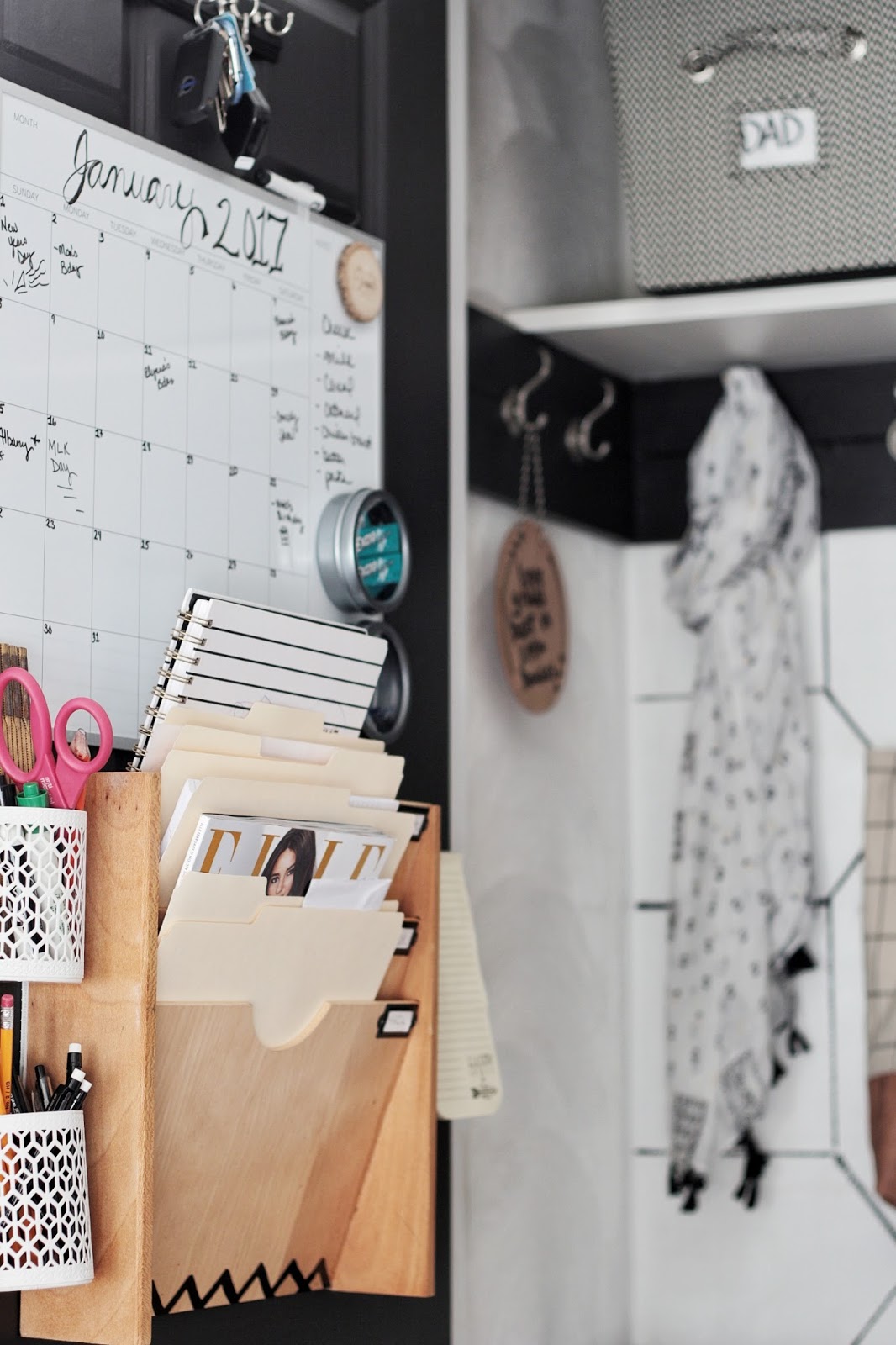 Organization: Entryway, Coat Closet and Mini Command Center - Made by Carli