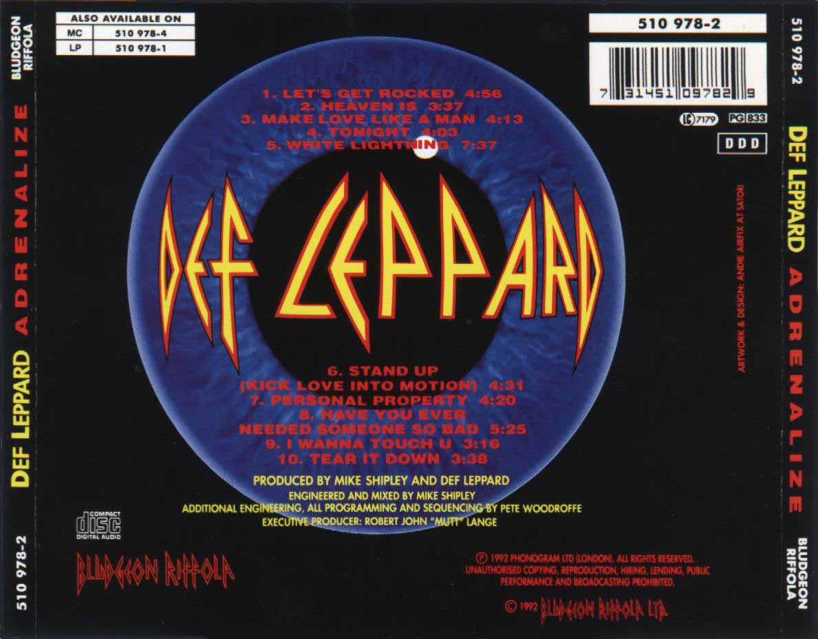 Classic Rock Covers Database: Def Leppard
