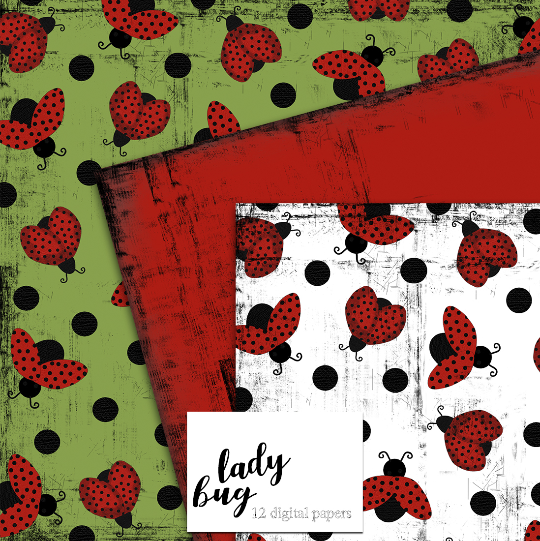 Studio Julia Cotrim: {lady bug digital papers} at my etsy store