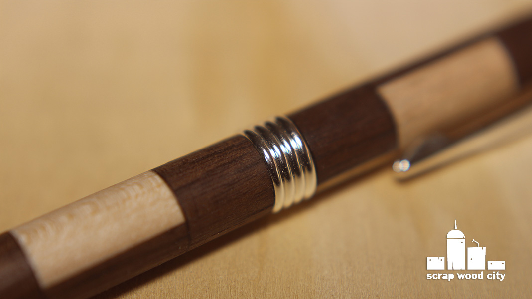 scrap wood city: How to make a segmented pen on the lathe