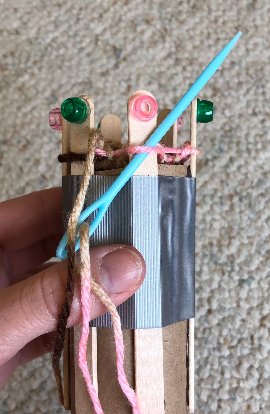 Homemade Loom Knitting