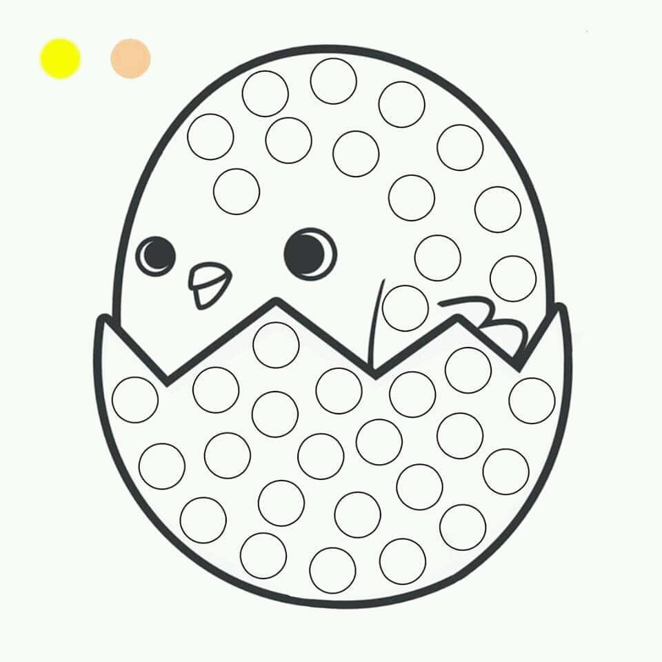 Tareitas: COLOREA AL POLLITO