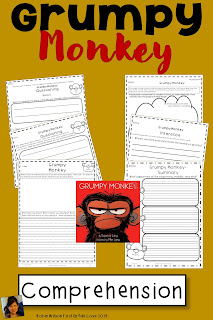 First Grade Love: Grumpy Monkey Questions and Comprehension