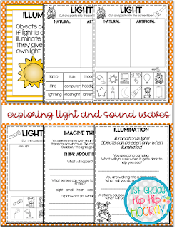 1st Grade Hip Hip Hooray!: NGSS...Exploring Light and Sound Waves
