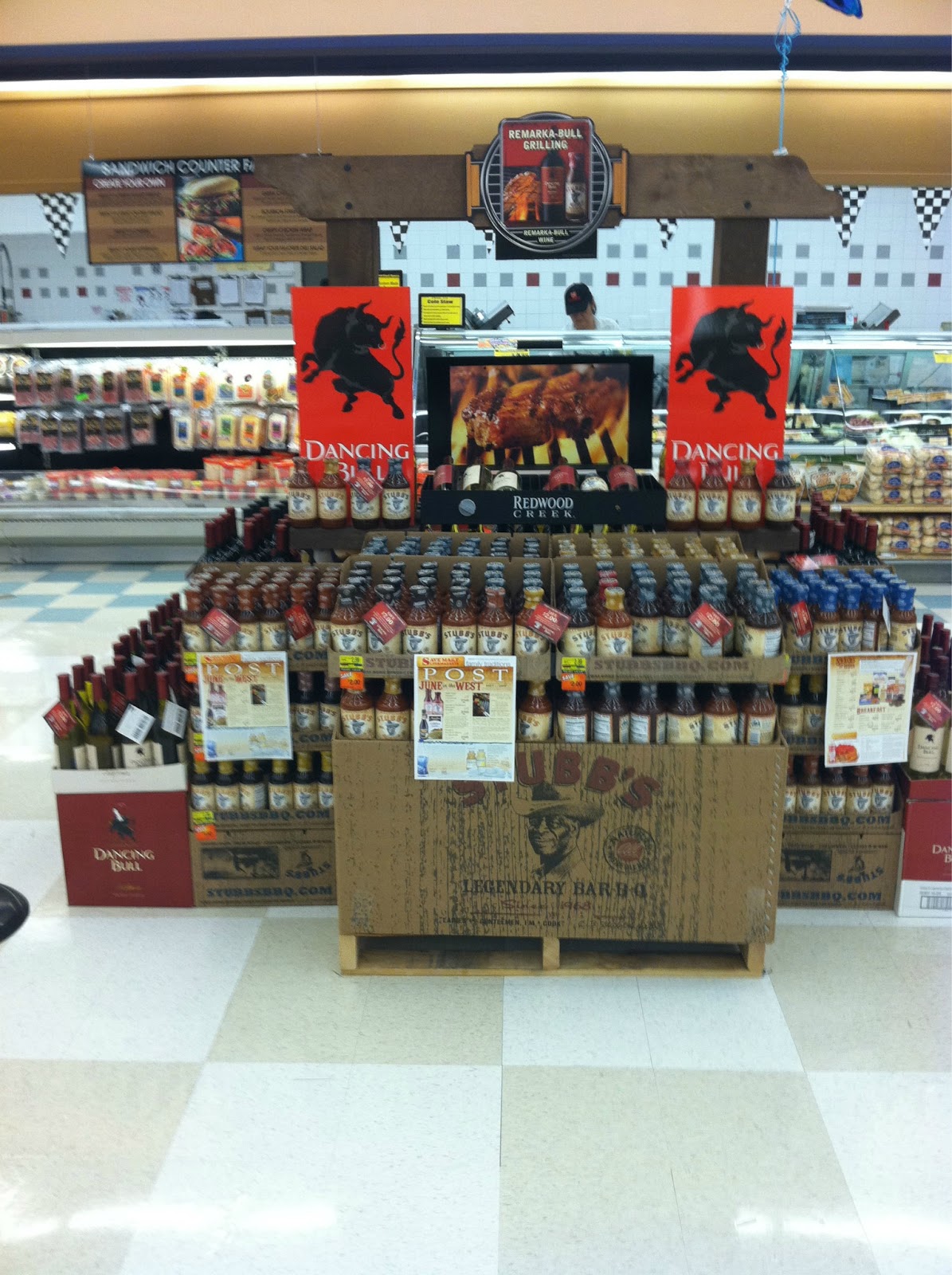 The Pink Rose: BBQ Sauce and Grill Piece Display