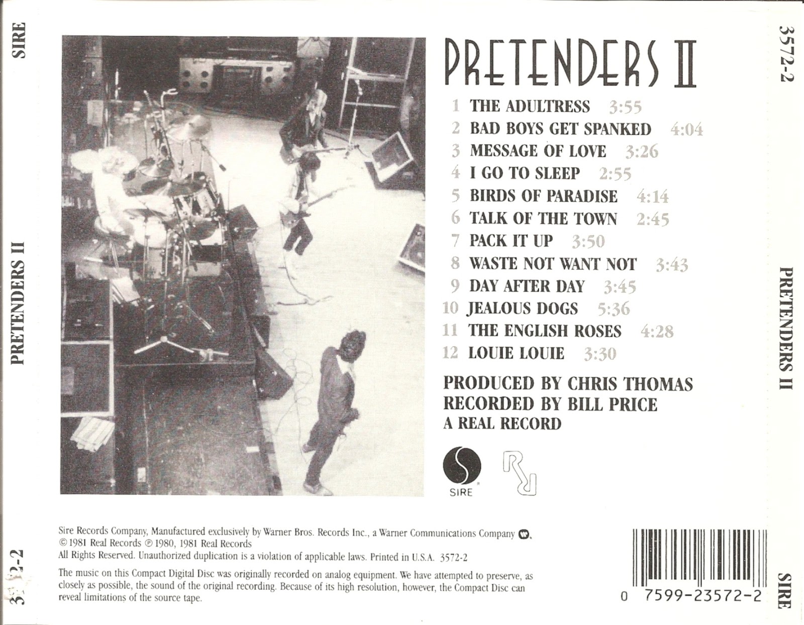 The First Pressing CD Collection: Pretenders - Pretenders II