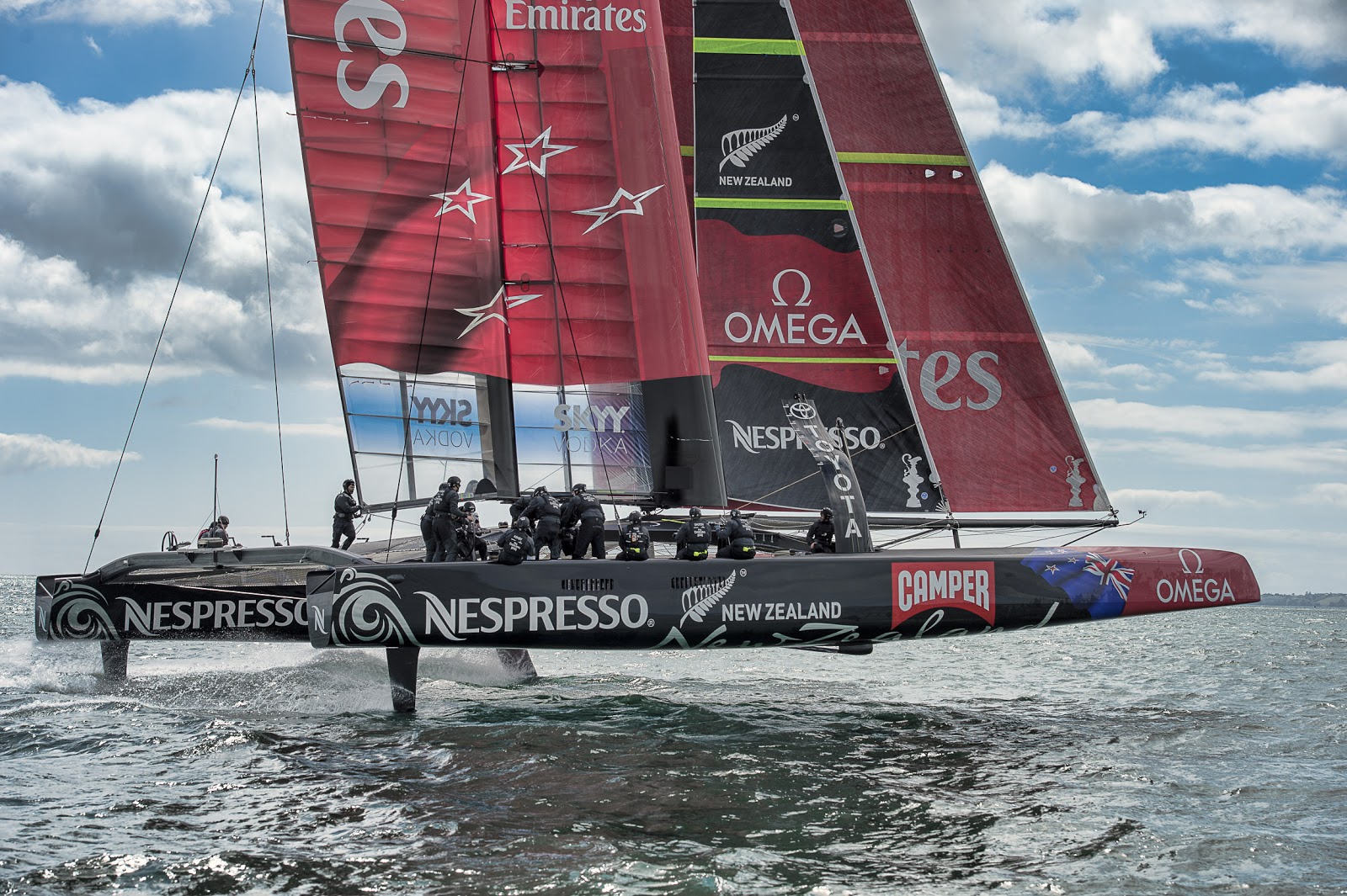 Images / Day 12 pour l'AC72 ETNZ à l'entrainement à Auckland | ScanVoile