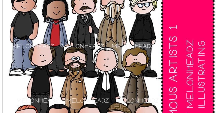 Famous Artists clip art set 1