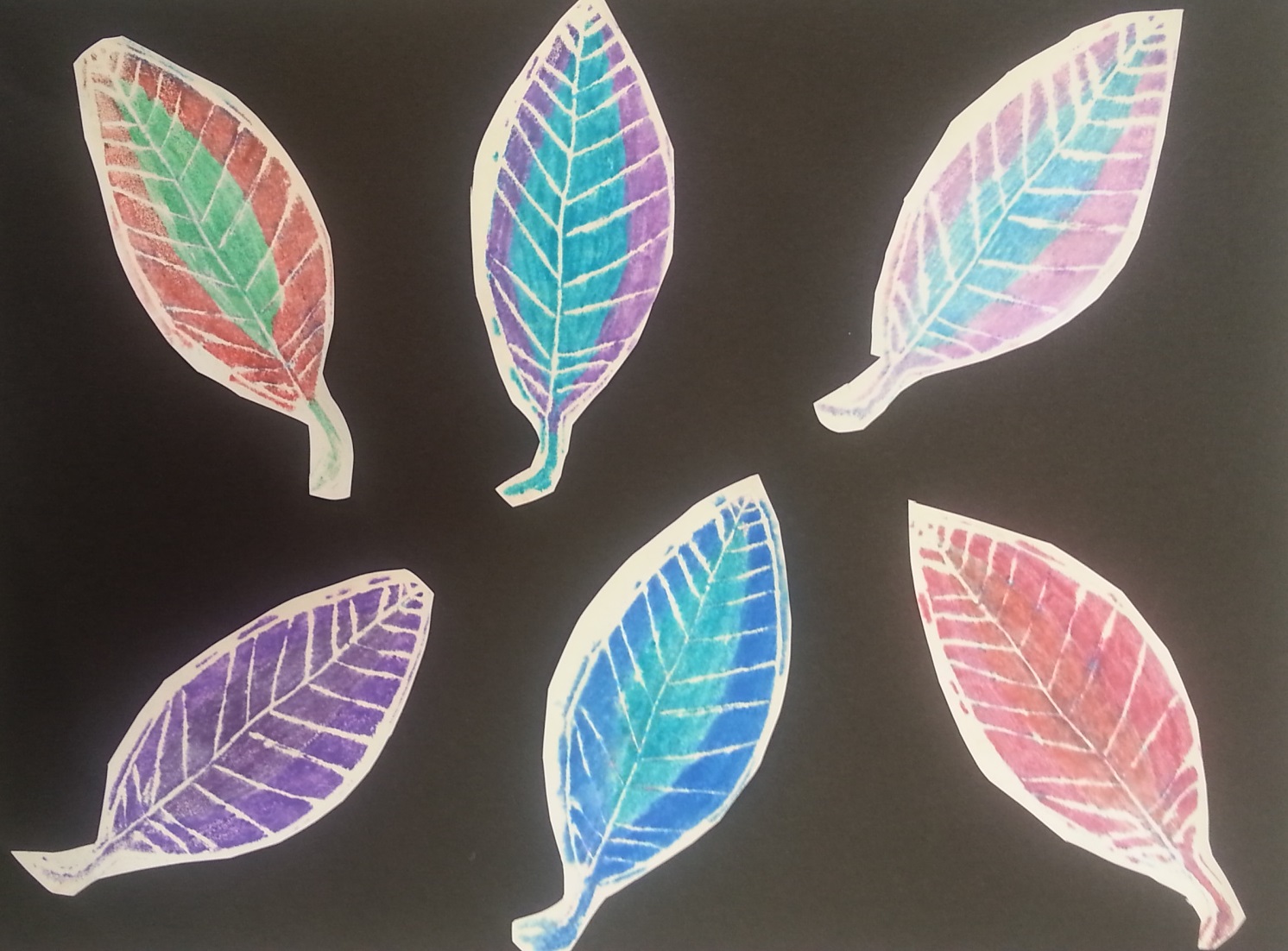 a faithful attempt: Leaf Styro Marker Prints