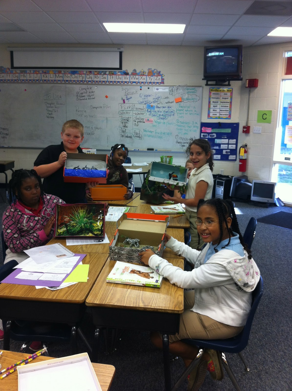 Mrs. Wood's 3rd Grade Class: Sharing Our Habitat Projects!