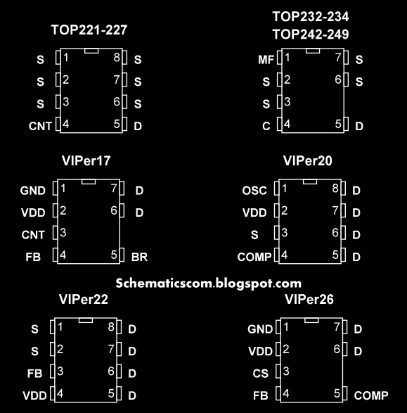 Schematic Diagrams: SMPS Drive and output ICs PIN connections LD7750R ...