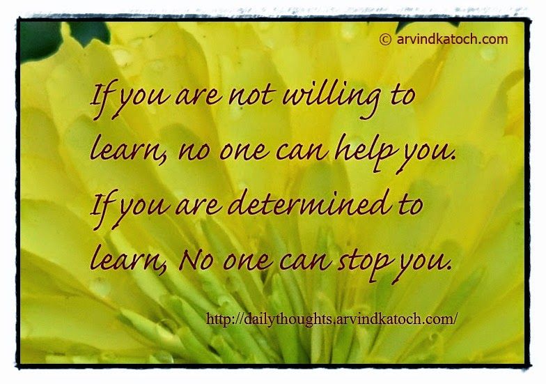 If you are not willing to learn (Daily Quote Picture Message)