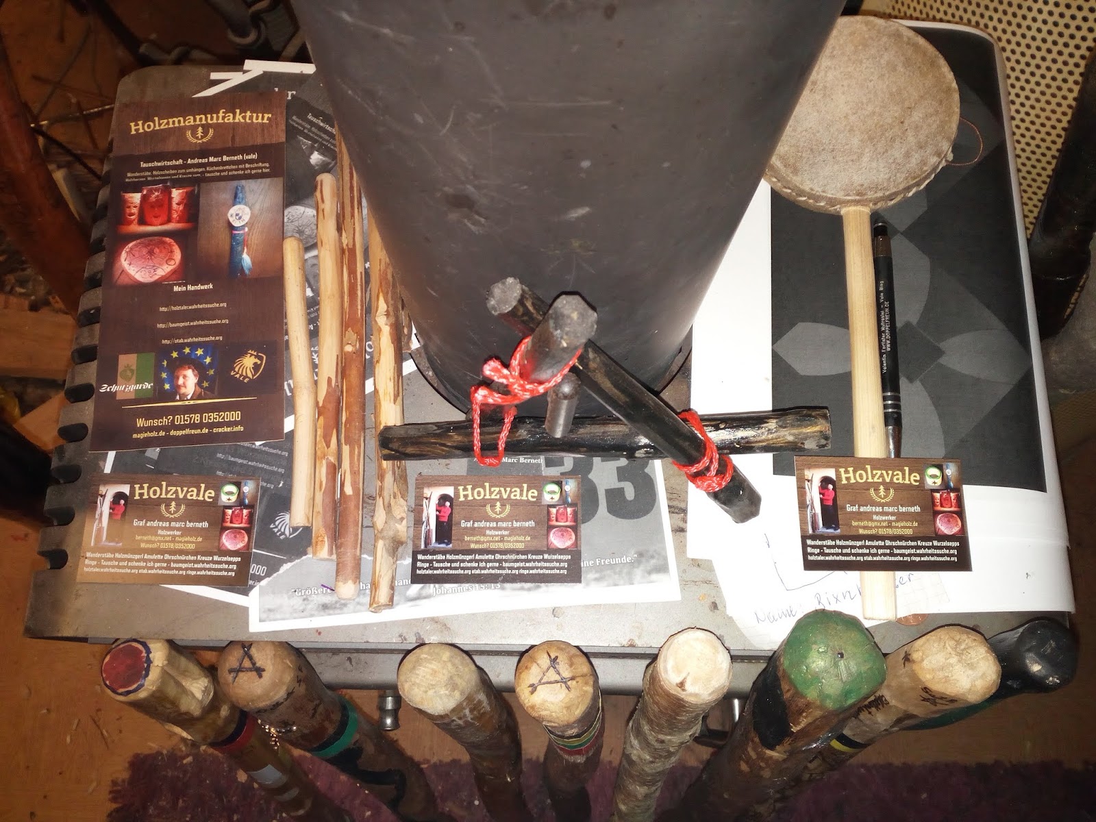 Wanderstab - Holzarbeit und Natur - Selber machen Anleitung - Selbst ...