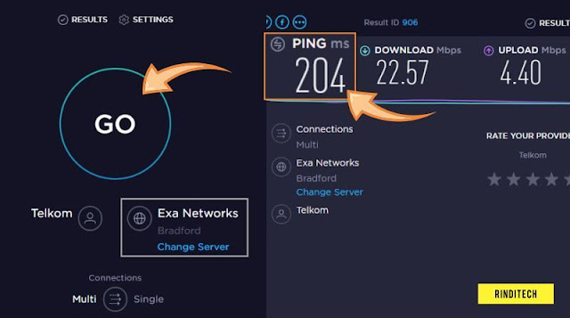 Cara Cek Kecepatan Ping Internet di Sever Tertentu | Rindi Tech