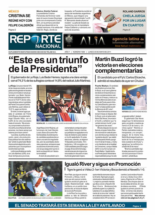 * Agencia Latina de Informacion Alternativa *: LAS NOTICIAS DE HOY 30 ...