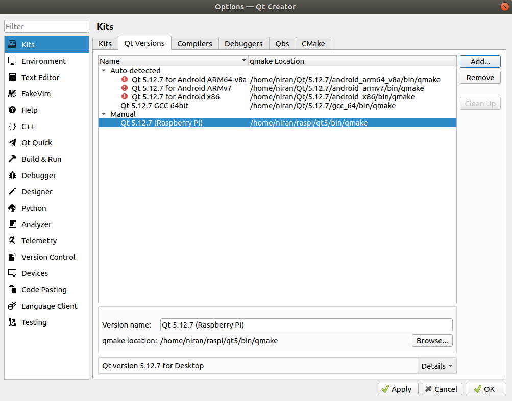 raspberry pi ไทย: การทำ qt cross compile raspberry pi4 raspberry pi ไทย: การทำ qt cross compile raspberry pi4