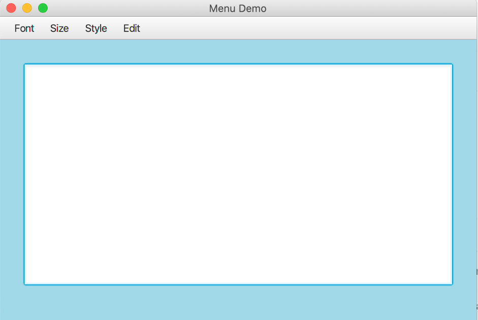 Programming For Beginners Javafx Menu And Menuitem