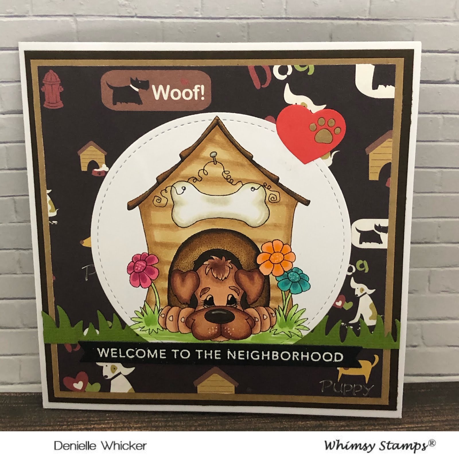 Angel Handmade Papercraft: Whimsy Stamps Welcome Neighbour