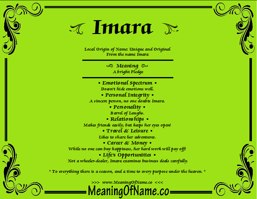 Imara - Meaning of Name