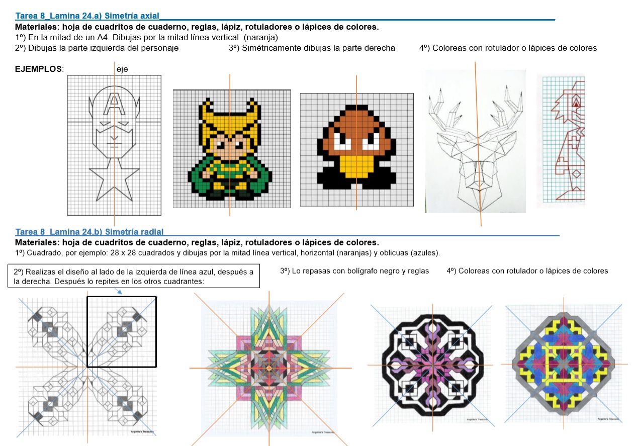 Aula de plástica: Vamos a dibujar figuras simétricas
