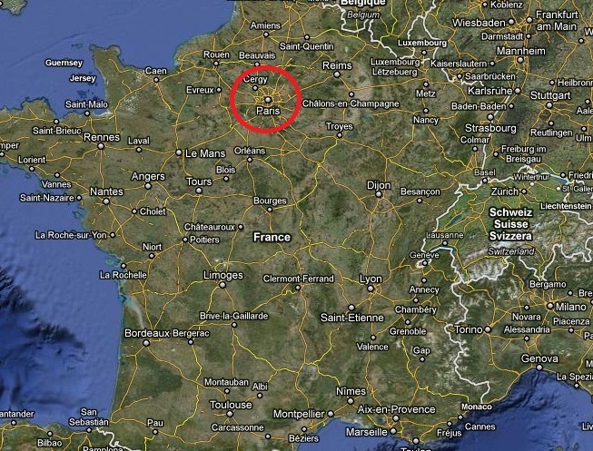 Tour Eiffel: Situation géographique de la Tour Eiffel en France.