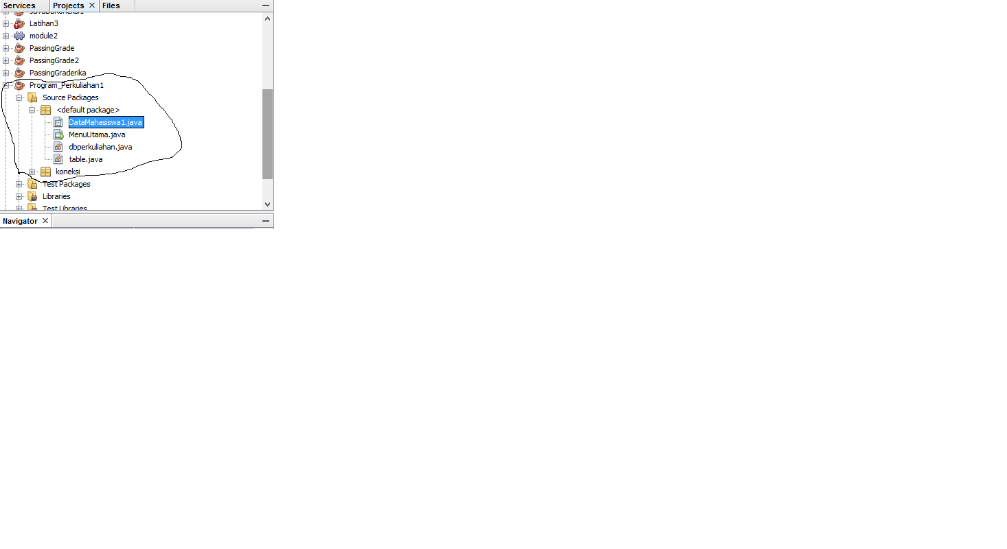 rika oktafiani: Membuat form Data Mahasiswa Java Netbeans koneksi Database MYSQL