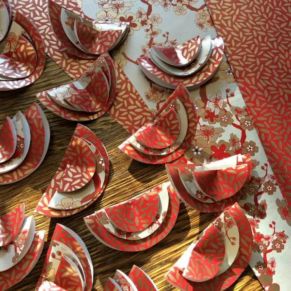 Make Unusual Paper Ornaments from Gift Wrap