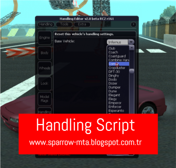 MTA SA Handling Script | SparroW | MTA Scriptleri