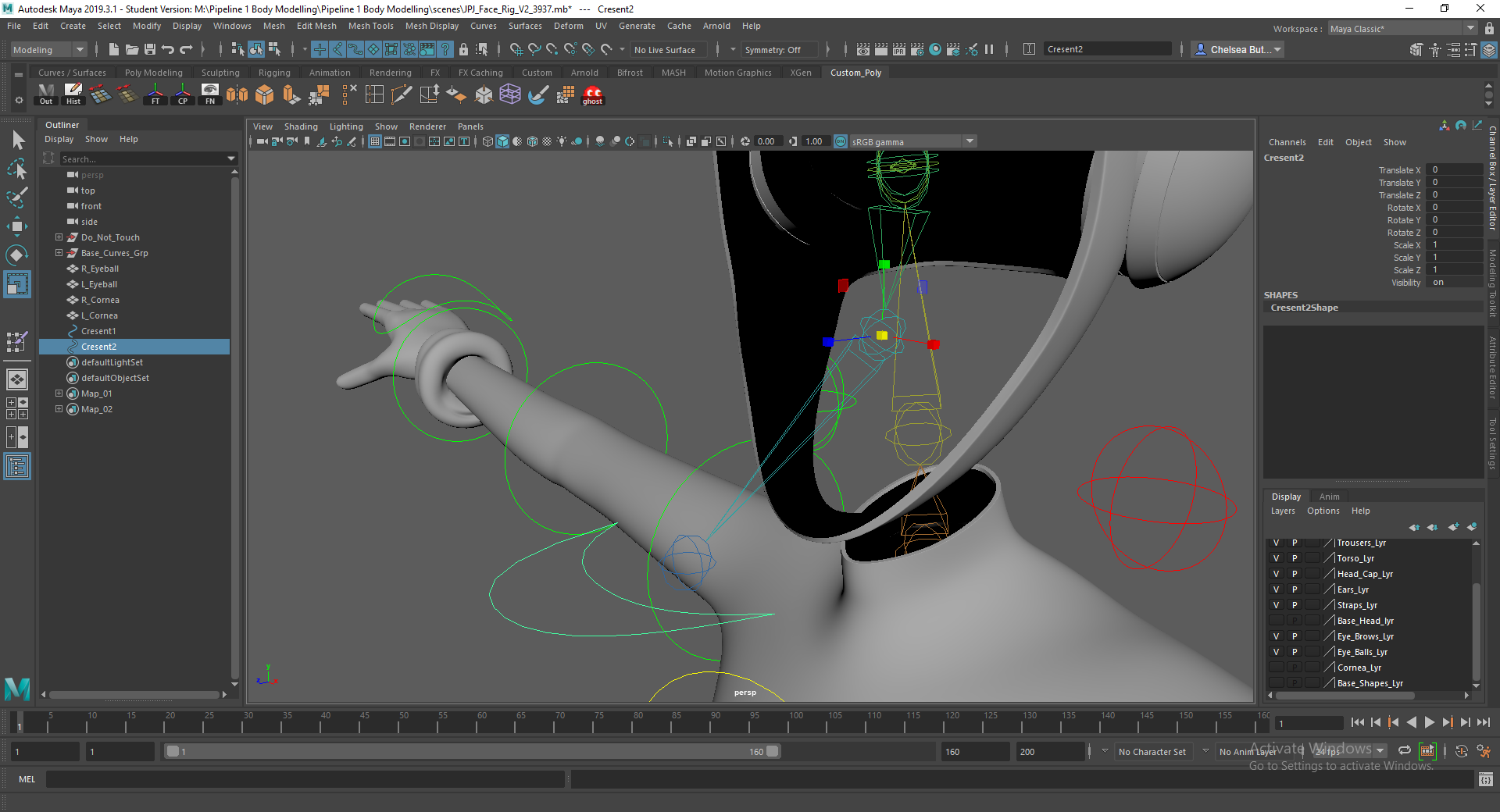 Toolkit 2: Maya - Pipeline 1 Facial Rigging Part 1 - Creating Head ...