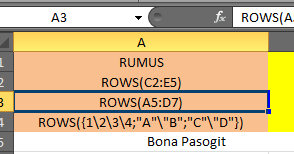 Fungsi ROWS Pada Excel dan Penggunaanya - Student Terpelajar - Media ...