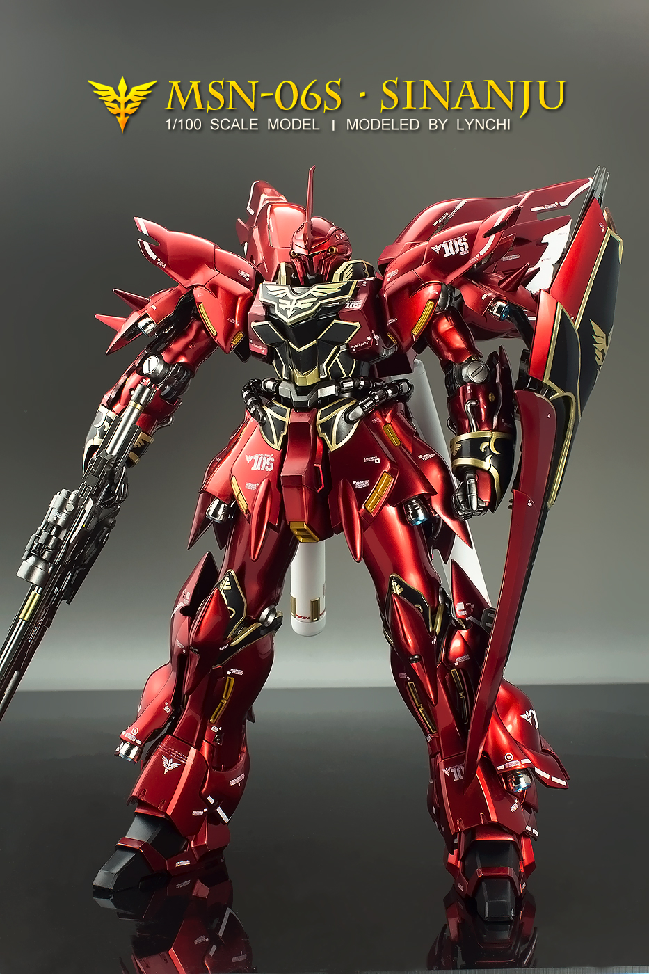 MG 1/100 Sinanju Ver Ka painted build