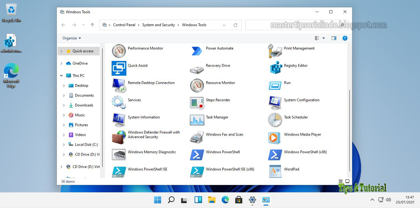 Cara Membuka Windows Tools di Windows 11 - Mastertipsorialindo
