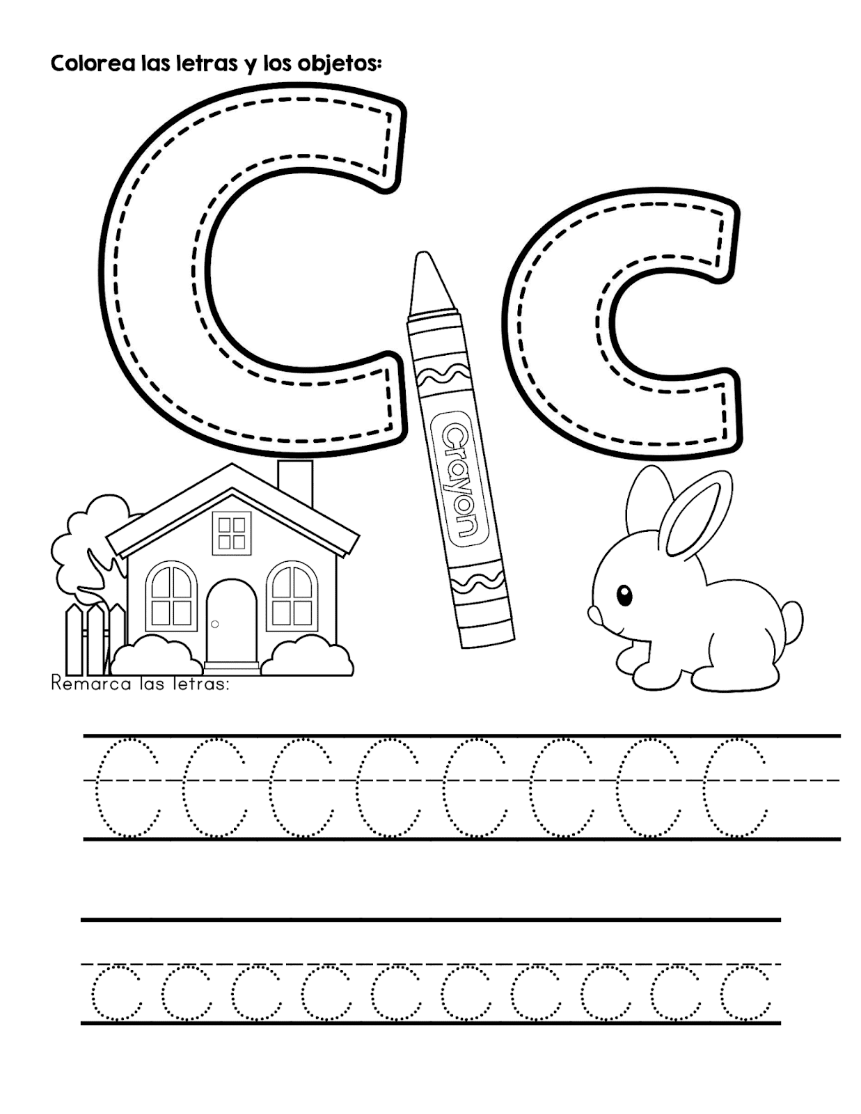 Abecedario para colorear | Materiales Educativos para Maestras