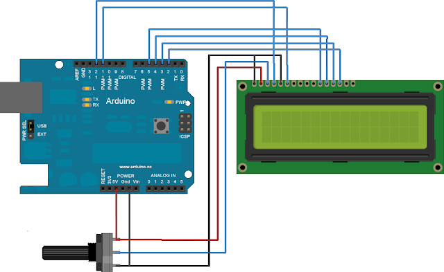 Arduino Project 7 - Connect an LCD module to an Arduino and Make a ...