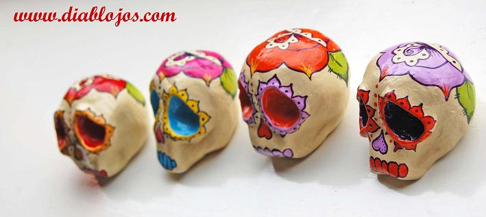 Diablo Jo's Rockabilly Accessories: Diablo Jo's New clay Sugar Skull ...