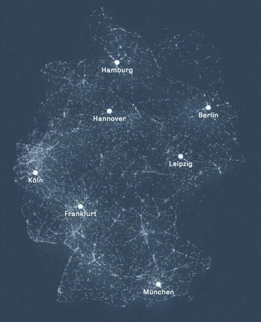 Urban Demographics: Commuting patterns in Germany's metropolitan areas