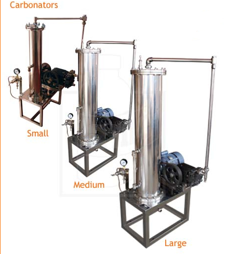 CARBONATED DRINK MAKING EQUIPMENTS: Carbonators