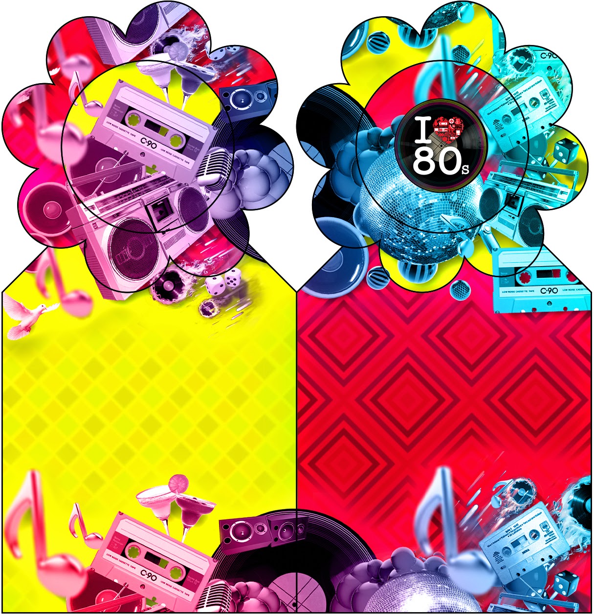 80s-free-printables-for-parties-026.jpg (1215×1260) (With images ...