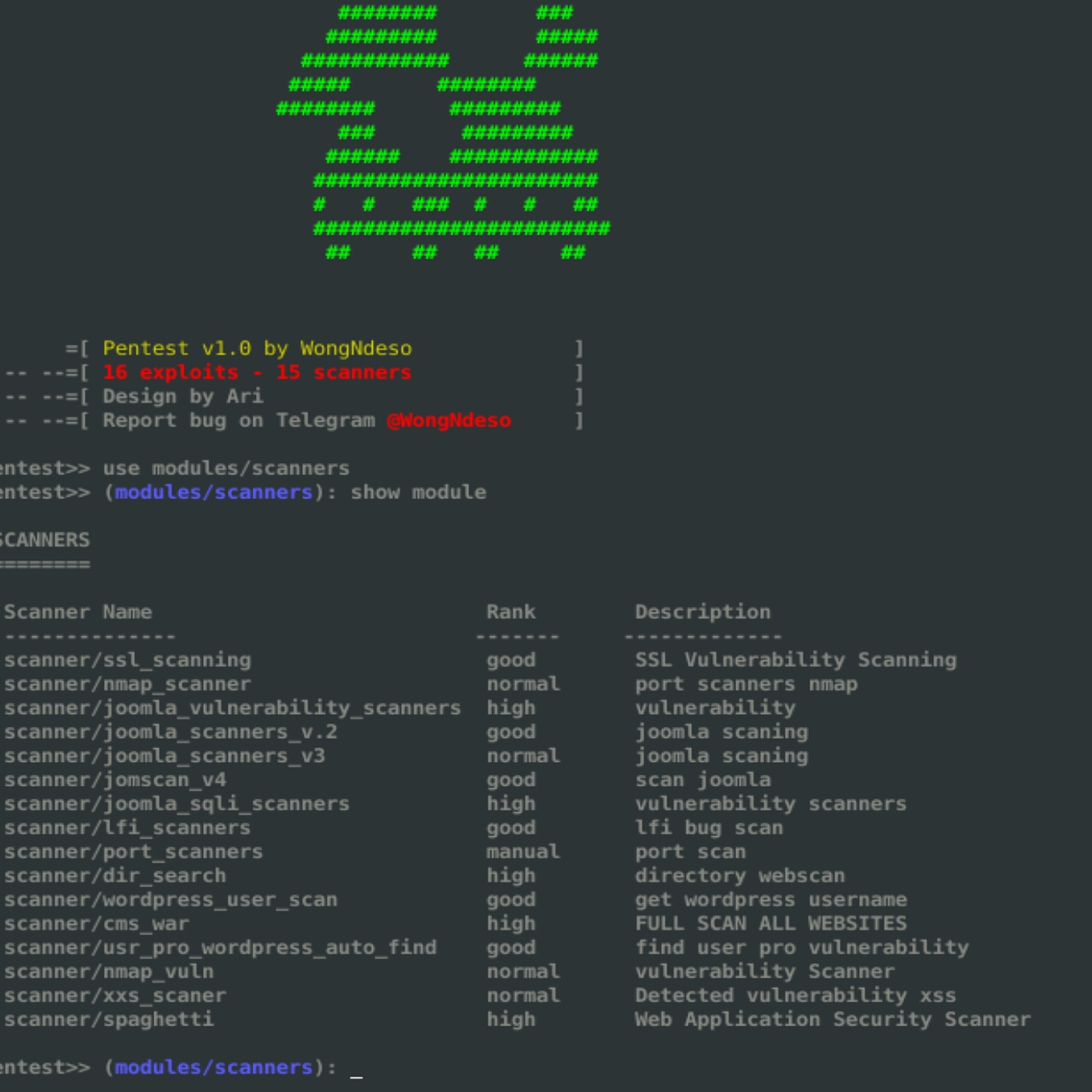 Pentest Tools Framework - A Database Of Exploits, Scanners And Tools ...